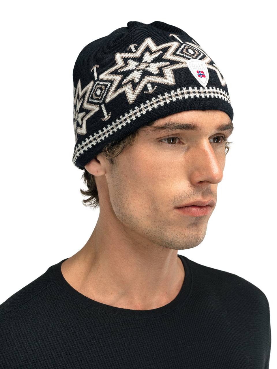 Dale of Norway - Tindefjell Hat: Black/Off White/Mountainstone, 49051 ...
