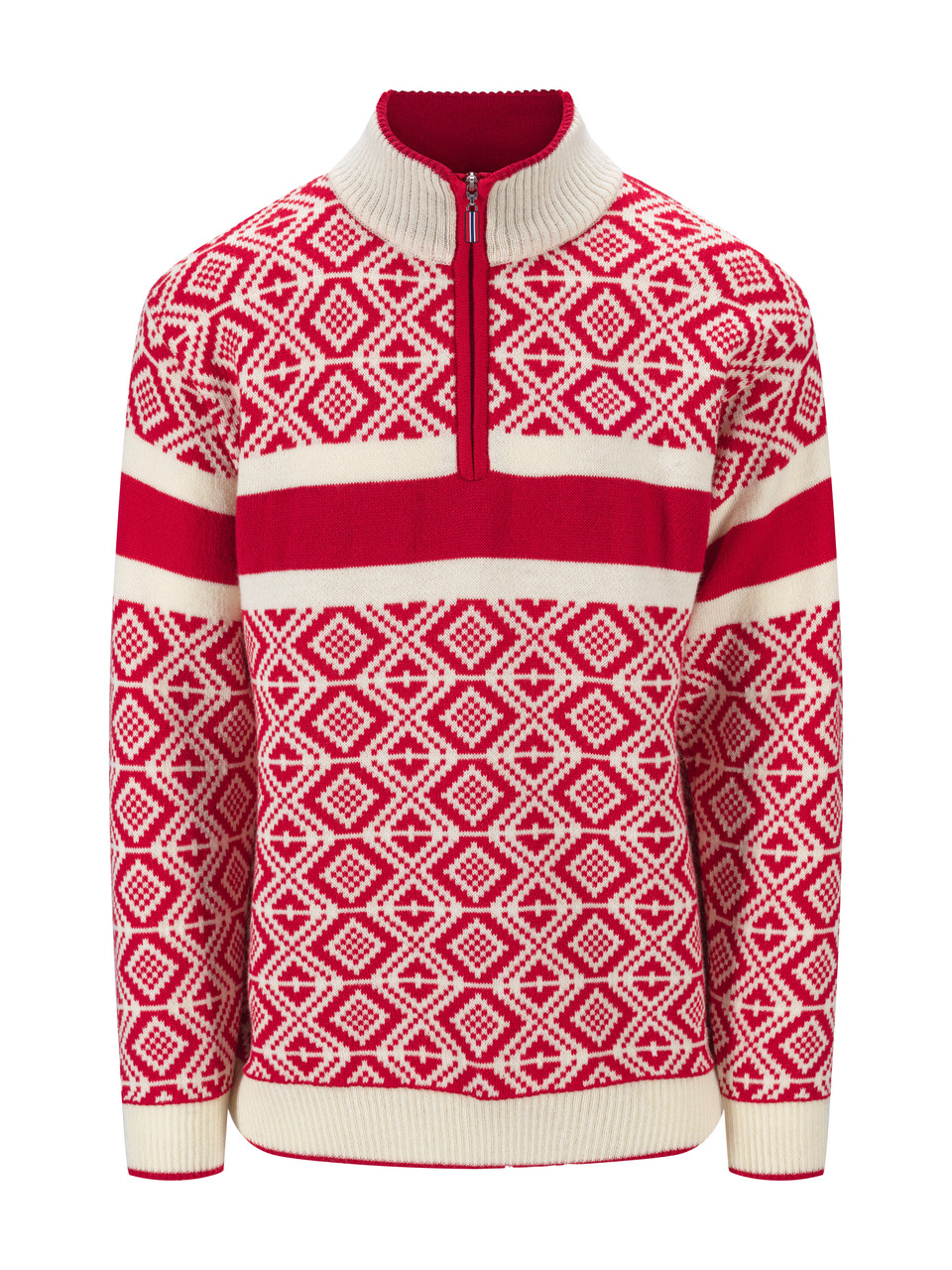 Dale of Norway - Team Norway Cortina 2026 Men's Sweater: Raspberry/Off ...