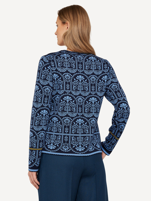 Oleana - Oddrun Cardigan: Blue, 816-F | The Nordic Shop