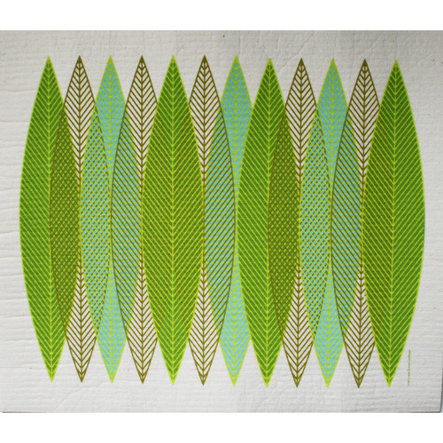 Swedish Drying Mat - Blades, Green | The Nordic Shop