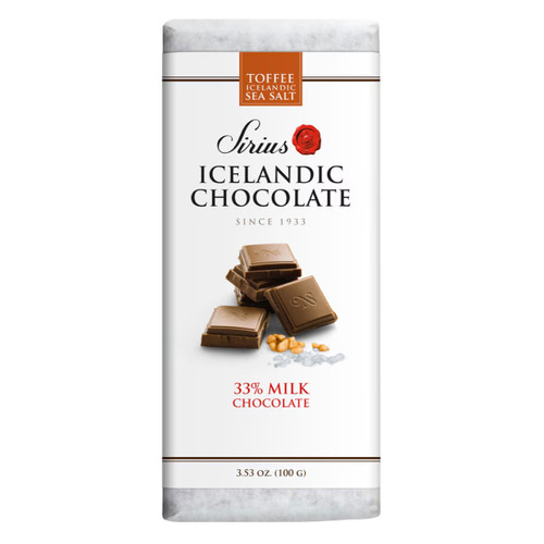 Nói Síríus Icelandic Chocolate - 33% Milk Chocolate with Toffee & Sea ...
