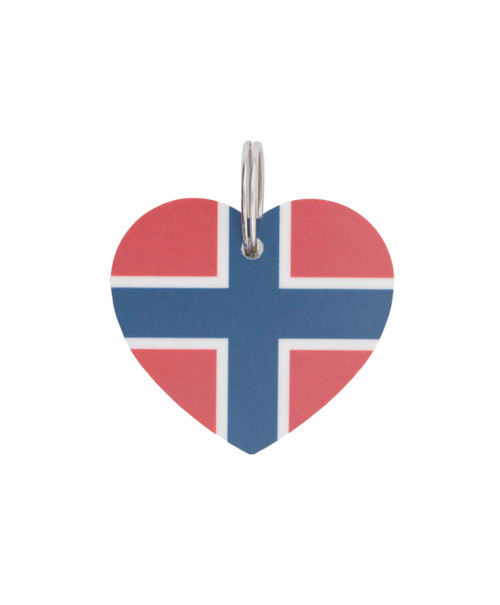 Birch Heart Keyring - Norway Flag (303.603N) | The Nordic Shop