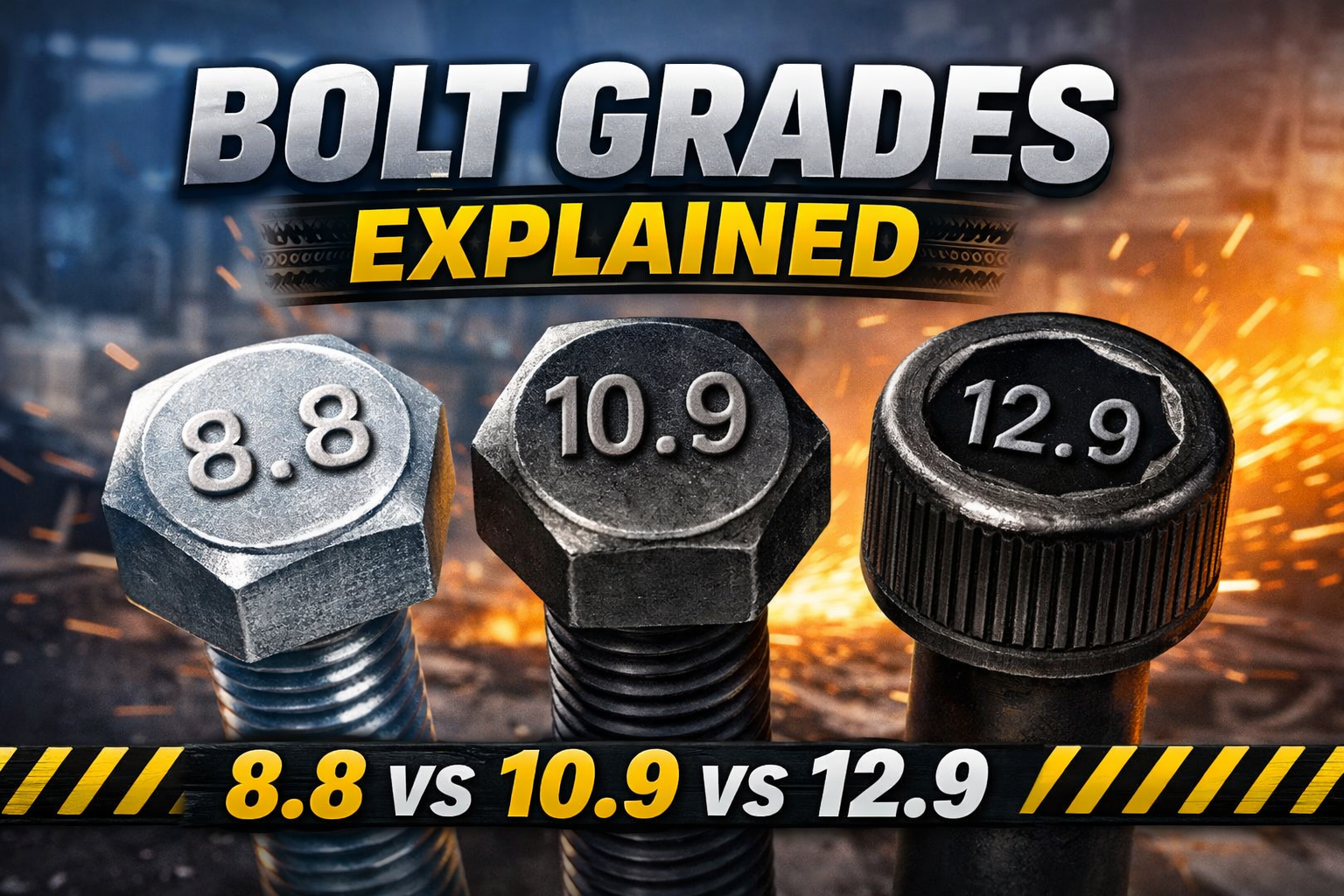 Bolt Grades Explained: 8.8 vs 10.9 vs 12.9 | Strength Guide AU ...