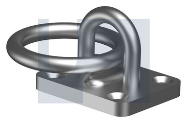 304 EYE PAD OBLONG W/RING: 5