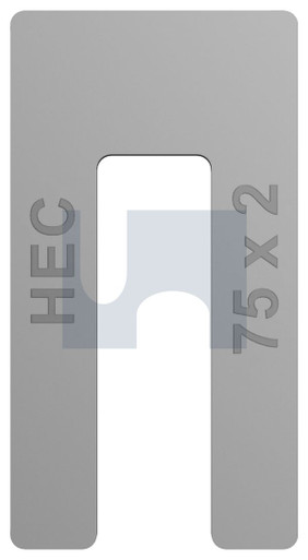 PACKING SHIMS ALUM: 2.0 X 75