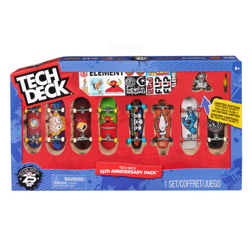 Tech Deck 25th Anniversary Pack - 8 Tech Decks