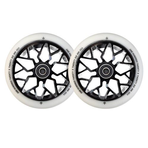 Blunt 120mm Prodigy X Stunt Scooter Wheels - Pair - White/Black