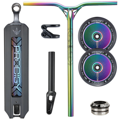 Blunt Prodigy X PX Reaper Custom Street Stunt Scooter - Black/Oil Slick
