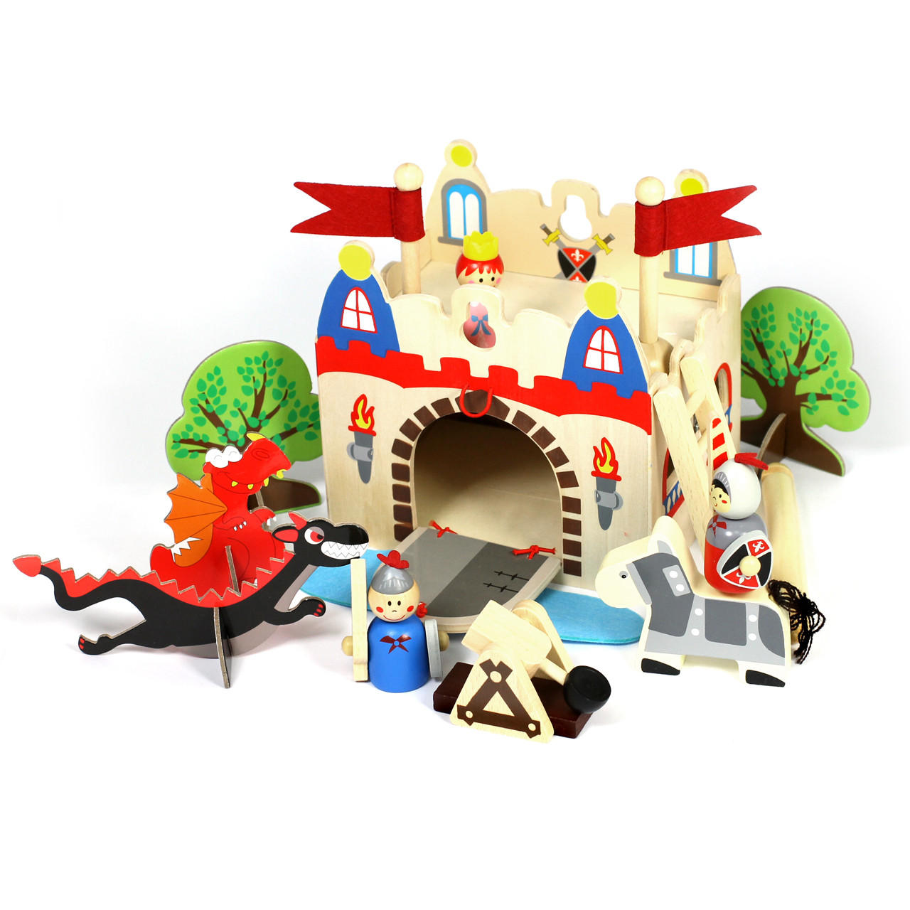 Wooden Castle Playset