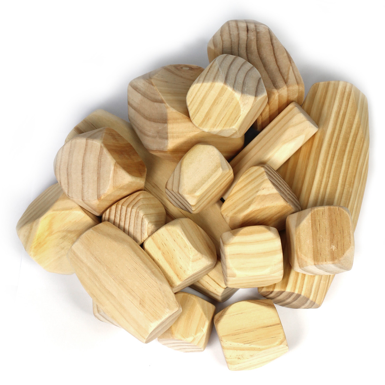 Wood Effect Stone & Boulder Set 18 Piece - Talking Turtle Australia