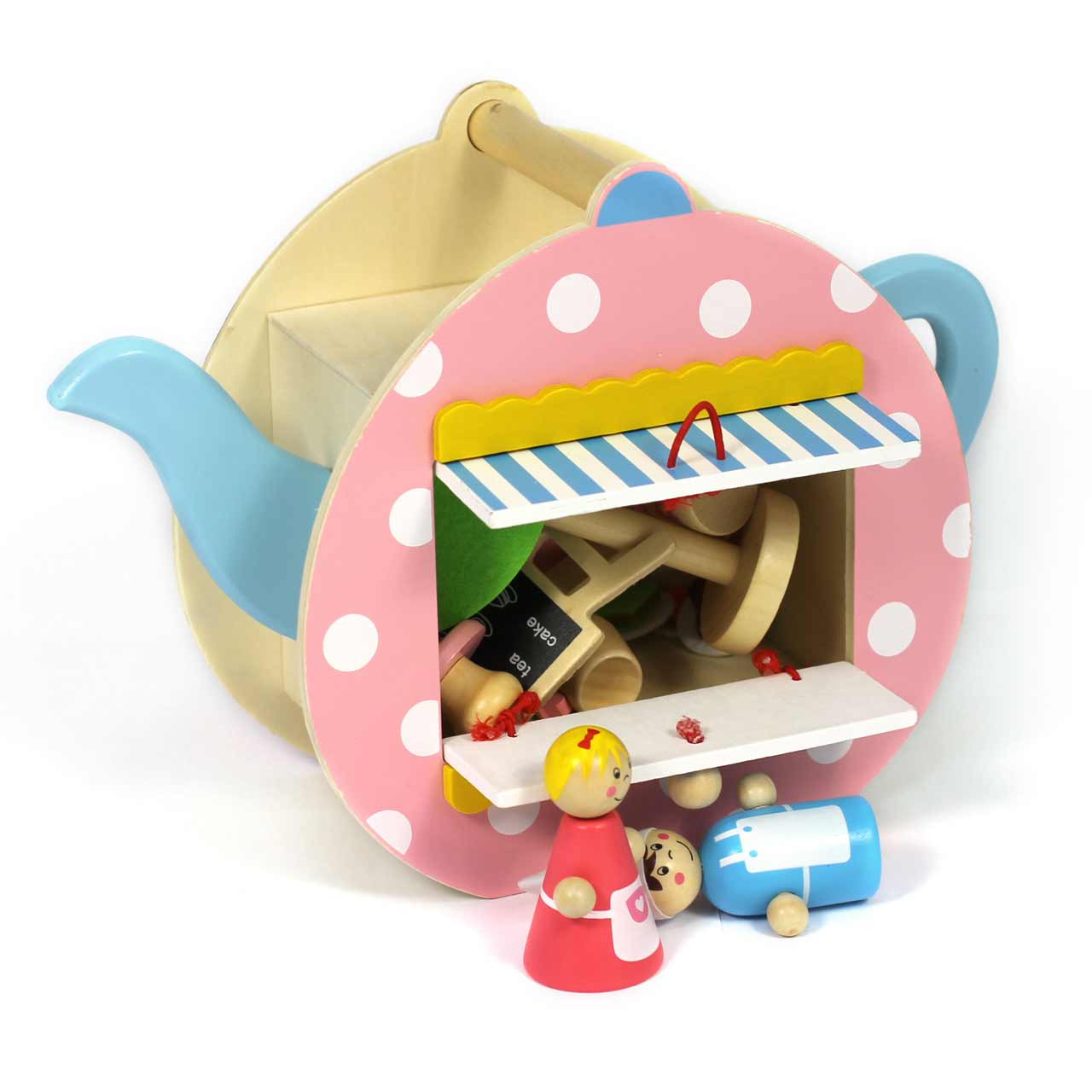 Wooden Teapot Playset for Children | Talking Turtle AU
