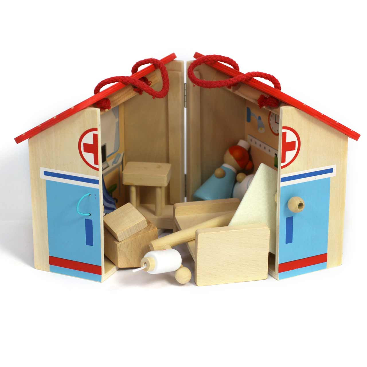 Small World Wooden Hospital Playset | Talking Turtle AU