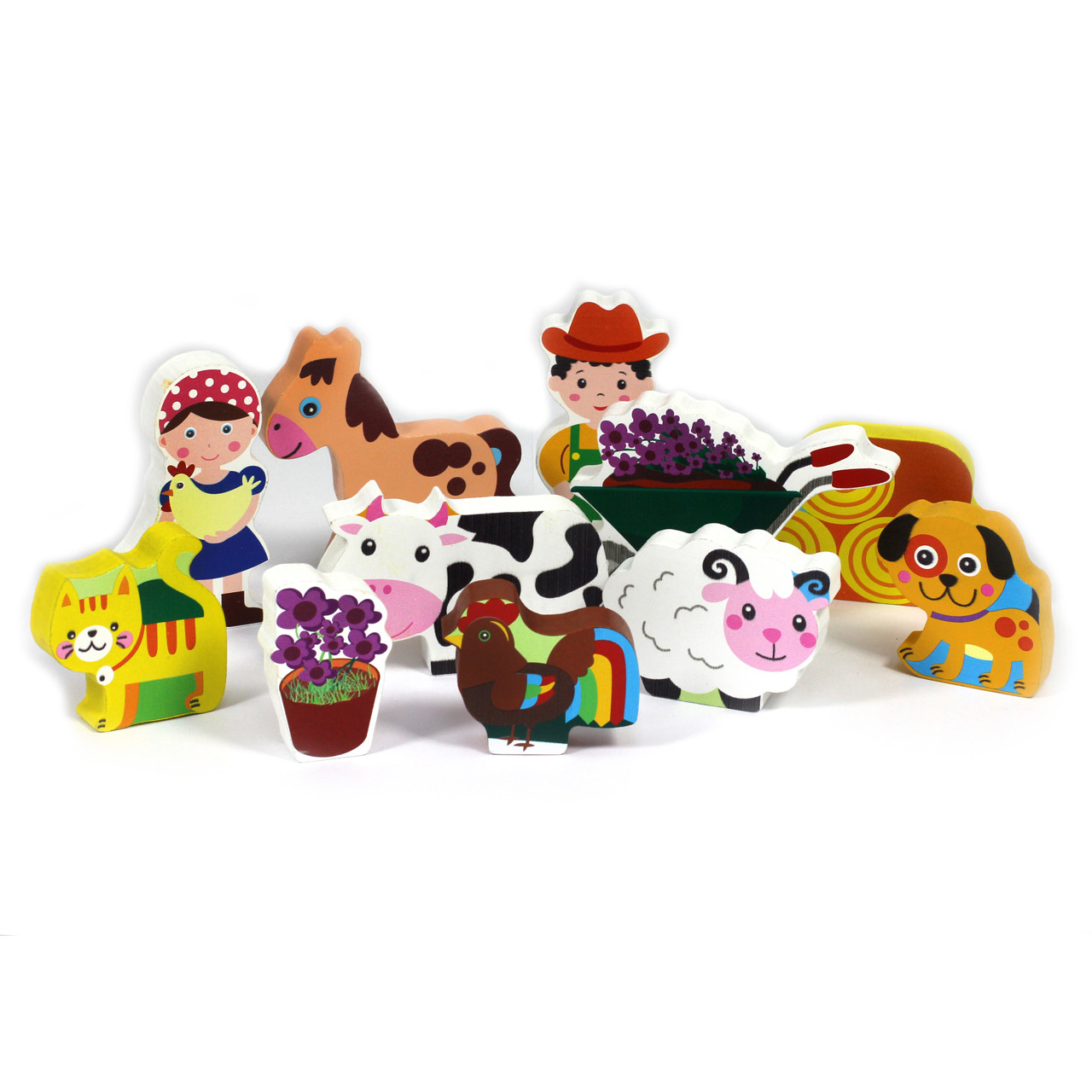72pc Small World Wooden Figures | Talking Turtle AU