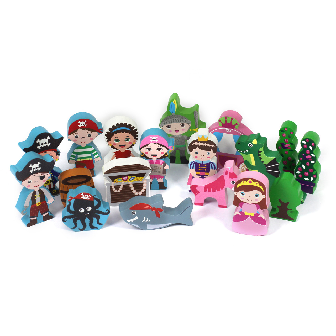72pc Small World Wooden Figures | Talking Turtle AU