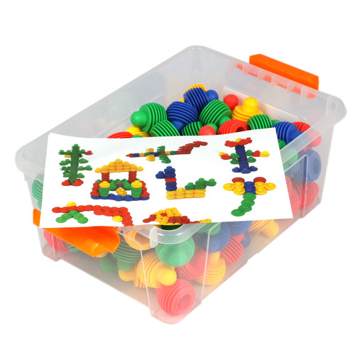 Construction Soft Touch Shape Connectors 120 Piece Set - Talking Turtle ...
