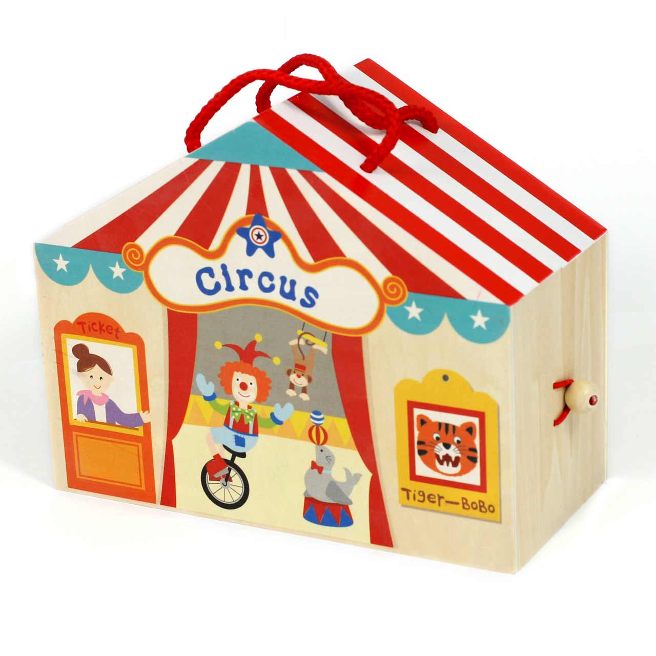 Portable Wooden Circus Playset - Talking Turtle Australia