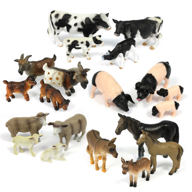 20PC Small Farm Animal Bundle - Talking Turtle Australia