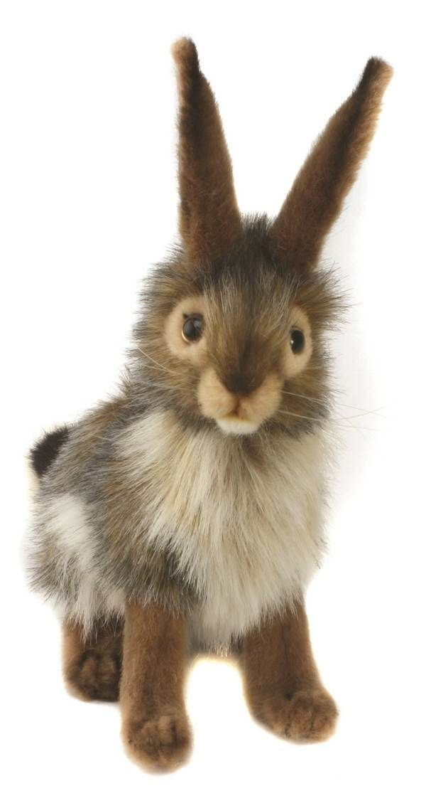 Hansa Black Tailed Rabbit Stuffed Animal Plush Toy 23cm