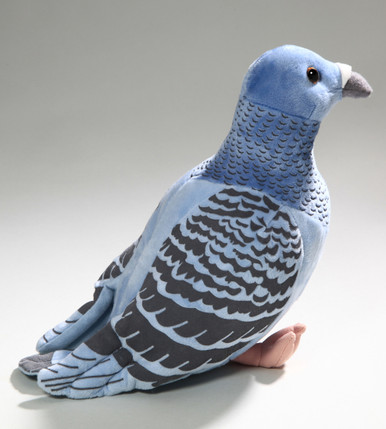 Blue Dove Bird Plush Toy, Carl Dick Germany