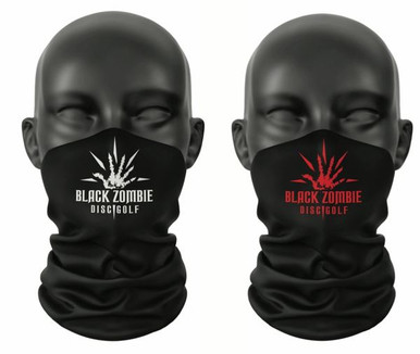 Black Zombie Gaiter Mask - Disc Golf Store