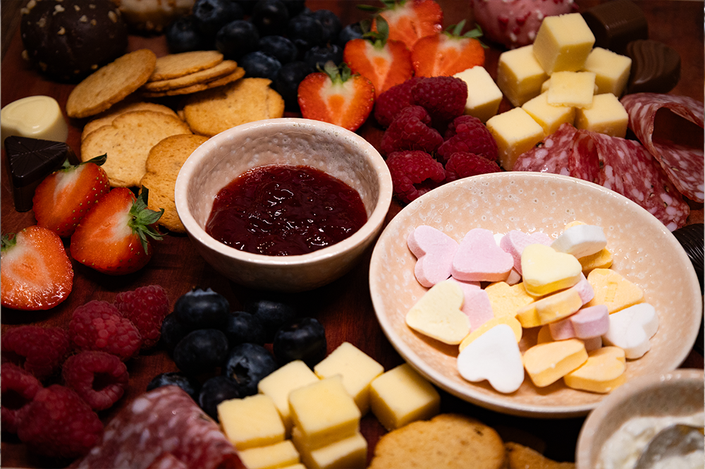 Romantic snack platter for Valentine's Day - James Cooke