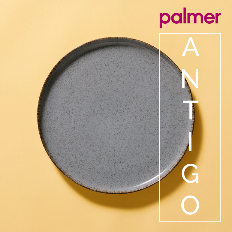 Palmer Dinnerware set Antigo Porcelain 4-person 16-piece Blue - James Cooke