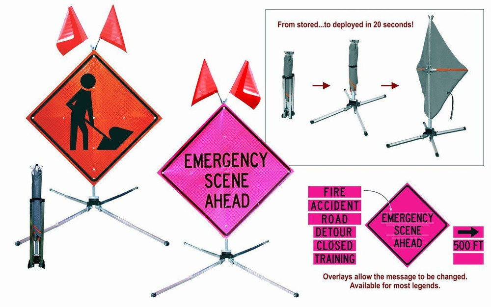 FOLD & ROLL SIGN SYSTEM from Dornbos Sign & Safety