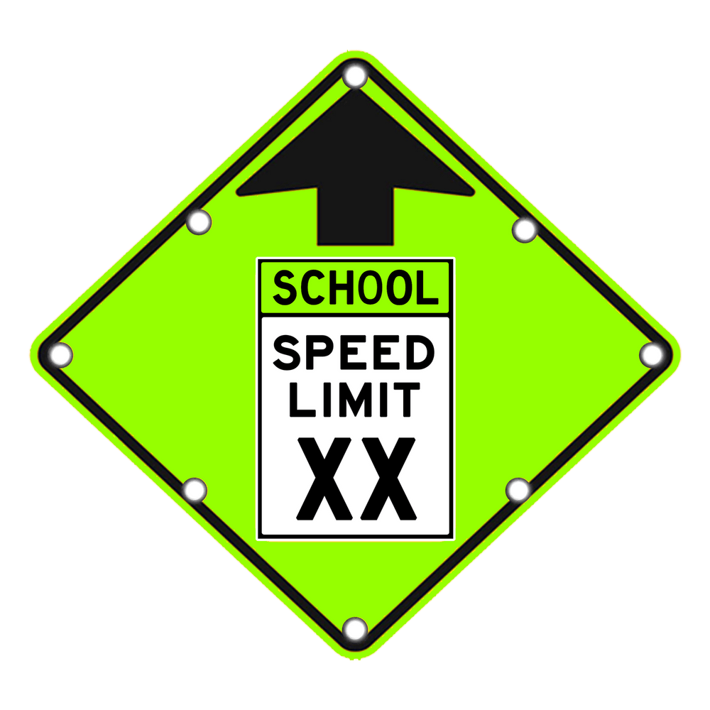 LED School Speed Limit Ahead Sign | Dornbos Sign & Safety, Inc.