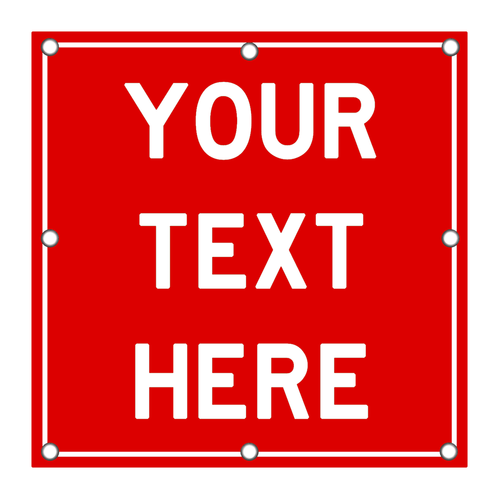 Flashing LED Custom Square Sign | Dornbos Sign & Safety, Inc.