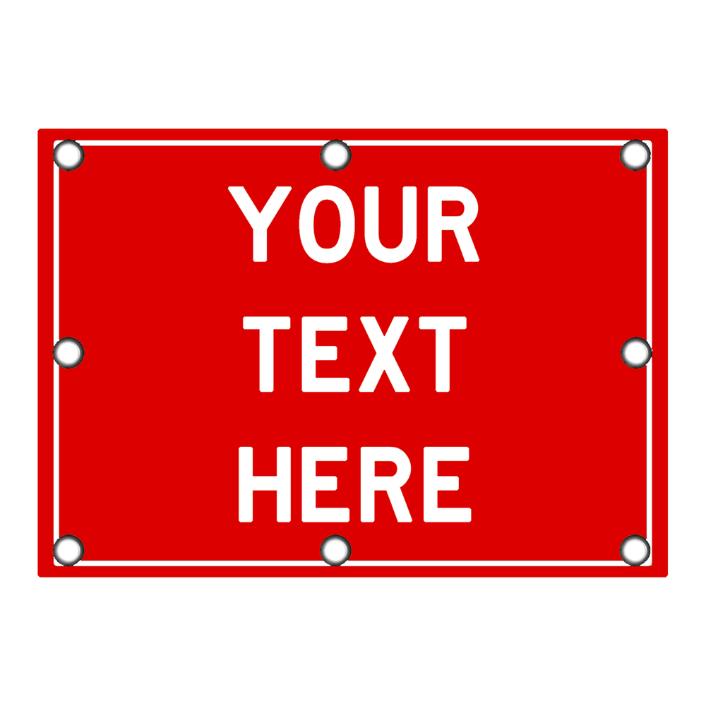 Flashing LED Custom Rectangle Sign | Dornbos Sign & Safety, Inc.