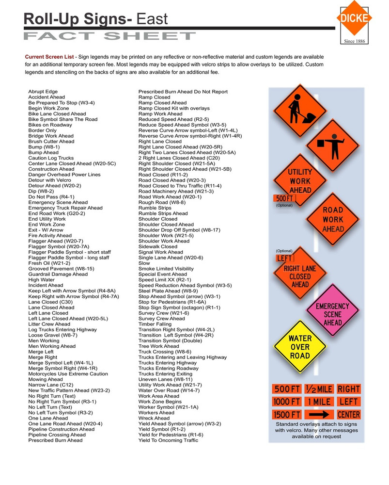 Reverse Curve Right Roll-Up Sign from Dornbos Sign & Safety Inc.