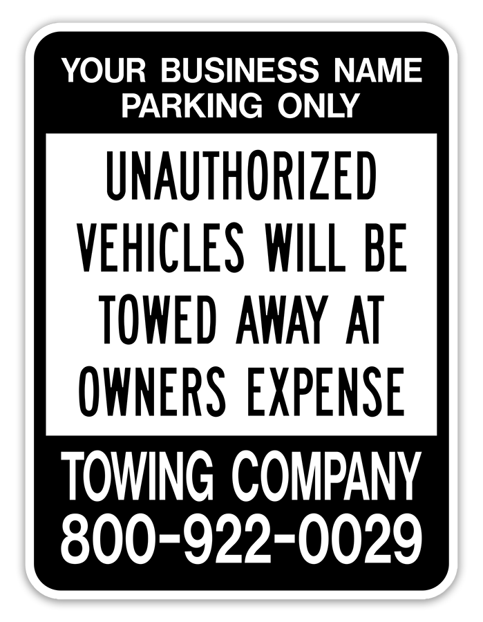 Towing Signs for Sale | Tow Away Zone Signs