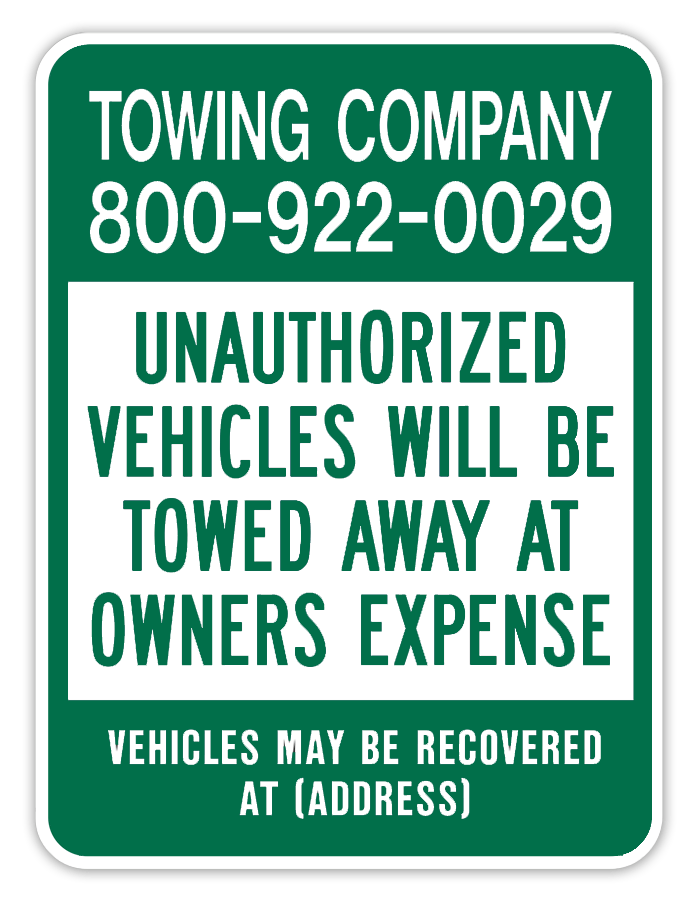 Towing Signs for Sale | Tow Away Zone Signs