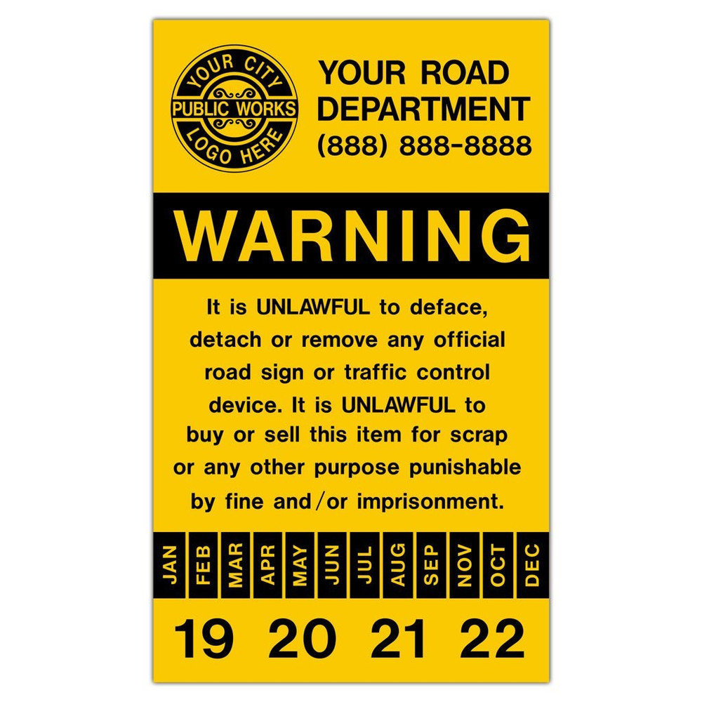 Sign Date Stickers | Dornbos Sign & Safety, Inc.