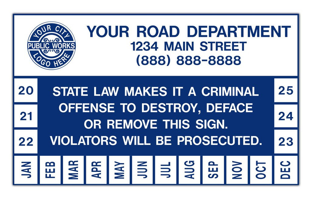 Sign Date Stickers | Dornbos Sign & Safety, Inc.