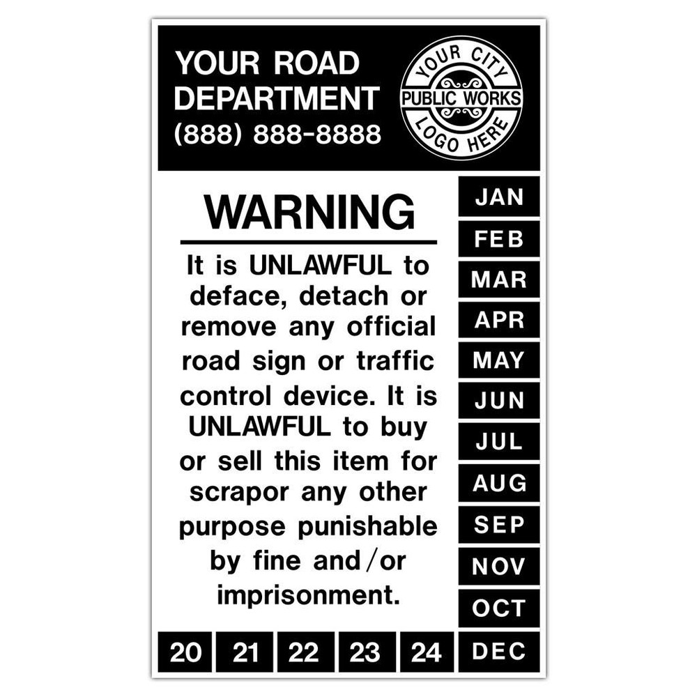 Sign Date Stickers | Dornbos Sign & Safety, Inc.