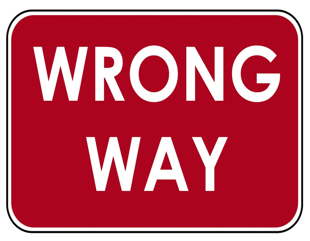R5-1A Wrong Way - Dornbos Sign & Safety Inc.