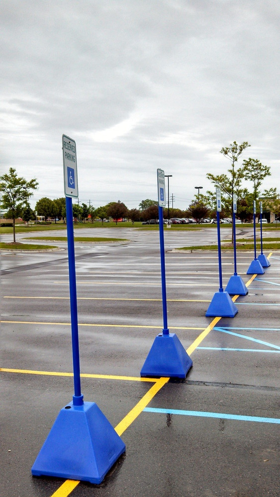 Pyramid Sign Base from Dornbos Sign & Safety Inc.