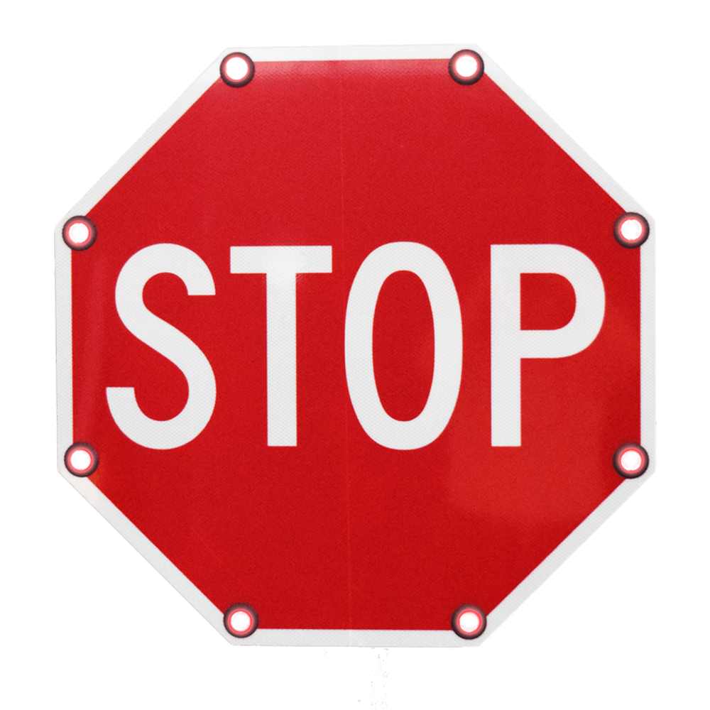 LED Stop Sign | Flashing LED Stop Sign | Dornbos Sign and Safety