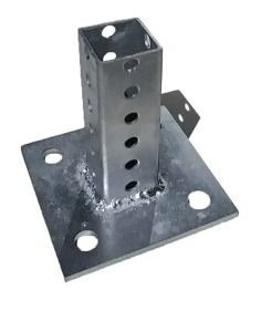 Square Sign Post Base and U-Channel Sign Post Base - Dornbos Sign ...