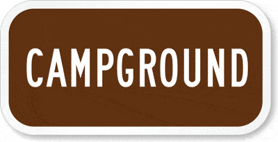Campground Sign | Campground Road Sign | Dornbos Sign and Safety