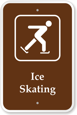 Cool Ice Skating Sign
