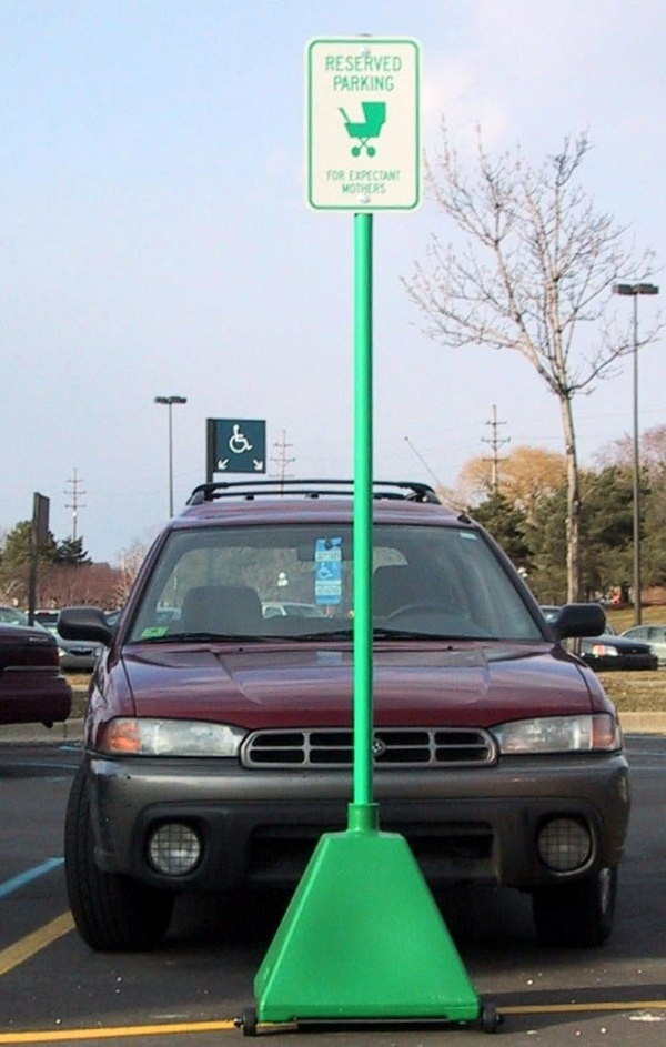 Pyramid Sign Base from Dornbos Sign & Safety Inc.