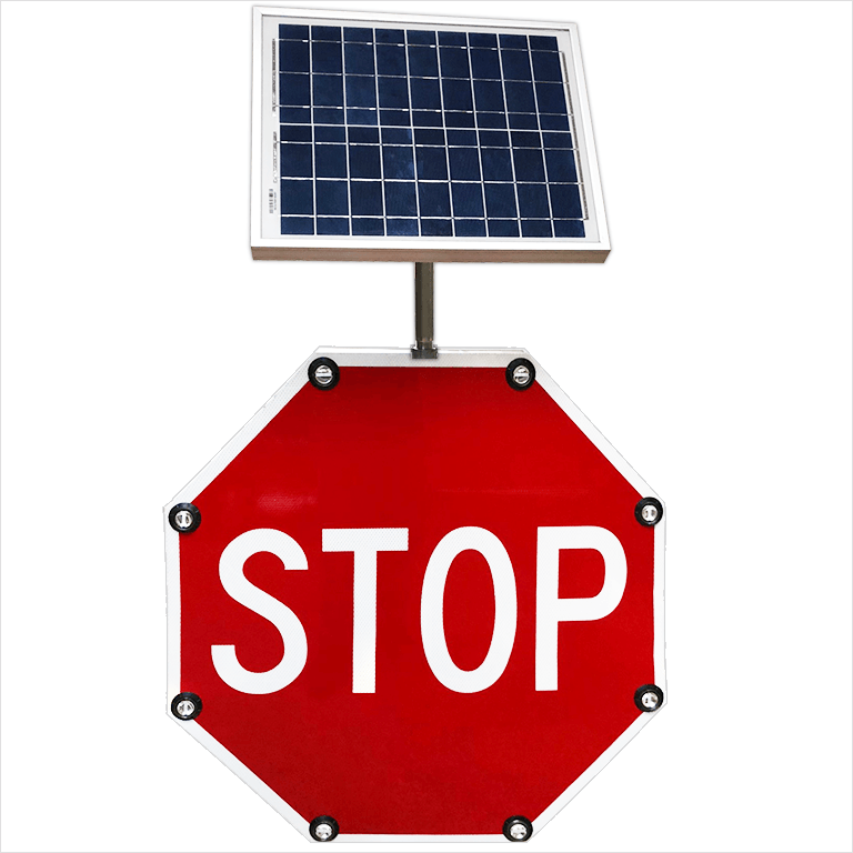 LED Stop Sign | Flashing LED Stop Sign | Dornbos Sign and Safety