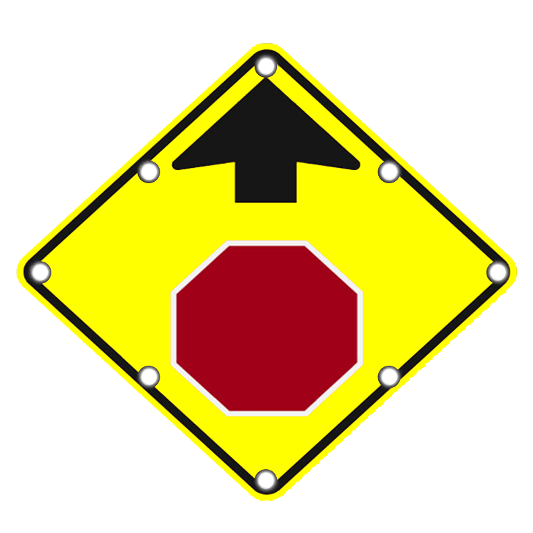 Stop Ahead Signs | Solar LED Signs | Dornbos Sign and Safety