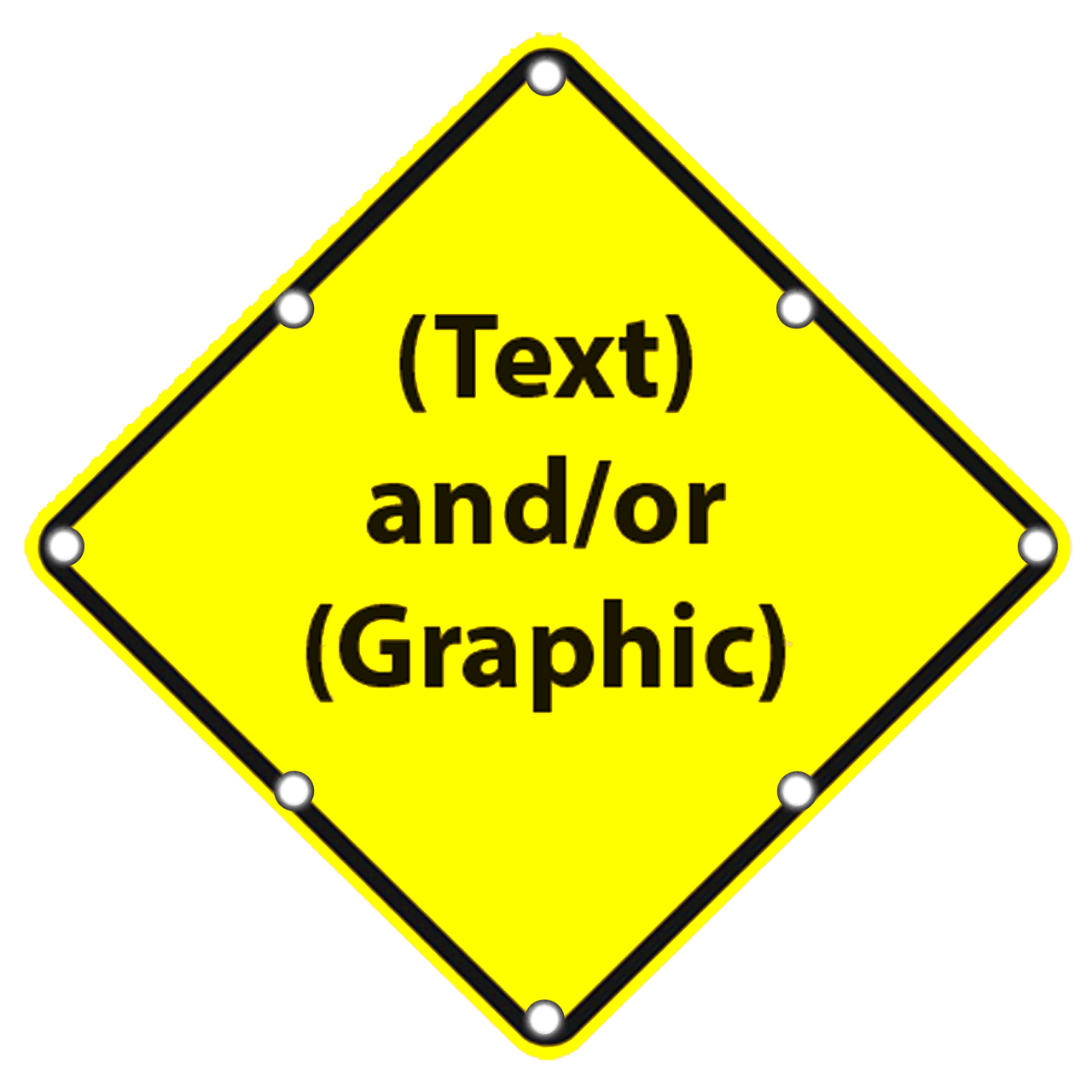 Flashing LED Custom Warning Sign | Dornbos Sign & Safety, Inc.