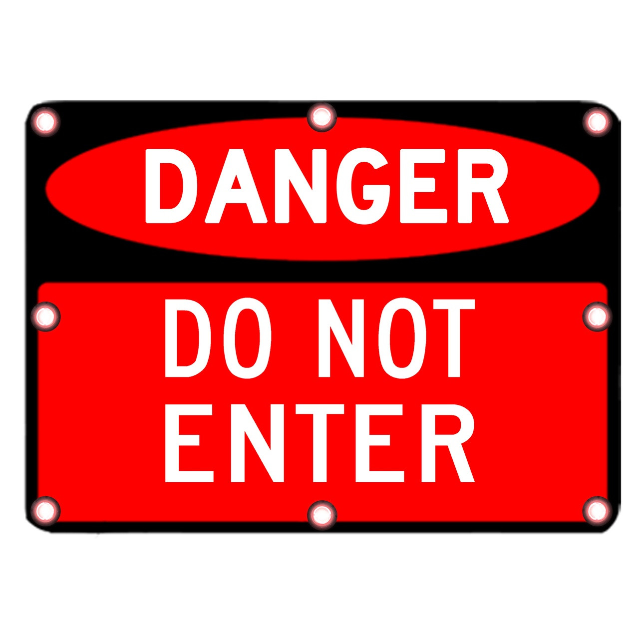 Solar Blinking LED Sign from Dornbos Sign & Safety Inc.