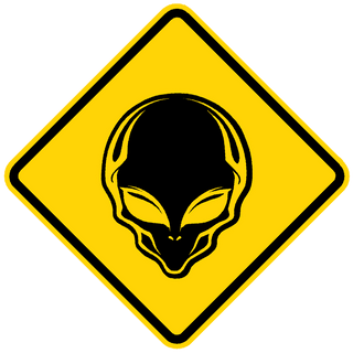 Alien Crossing Ahead Sign from Dornbos Sign & Safety Inc.