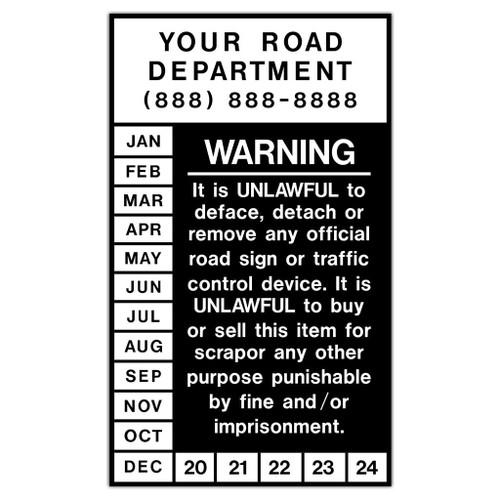 Sign Date Stickers | Dornbos Sign & Safety, Inc.