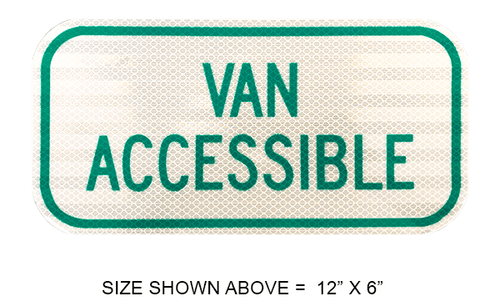 Van Accessible Sign from Dornbos Sign & Safety Inc.